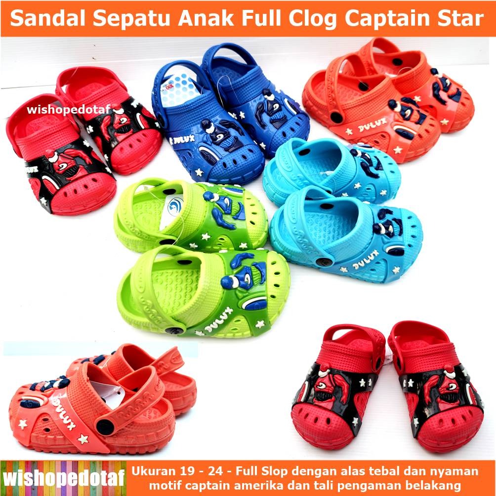 Sepatu Rubber Anak Captain S Clog, Fesyen Pria, Sepatu , Sandal di ...