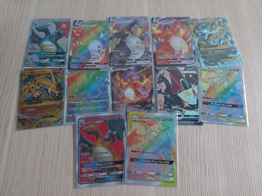 [SET] Custom Made Pokemon Charizard, Hobbies & Toys, Toys & Games on ...