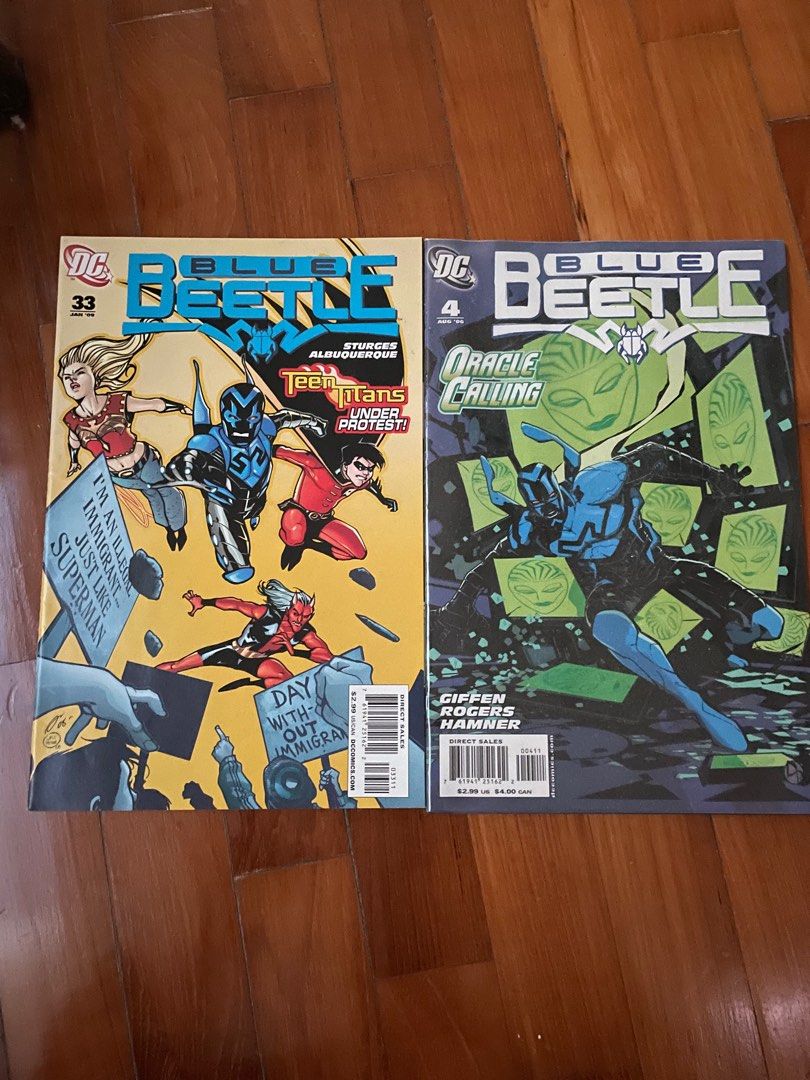 (Set of 2) DC comics Blue Beetle justice league teen titans, Hobbies ...