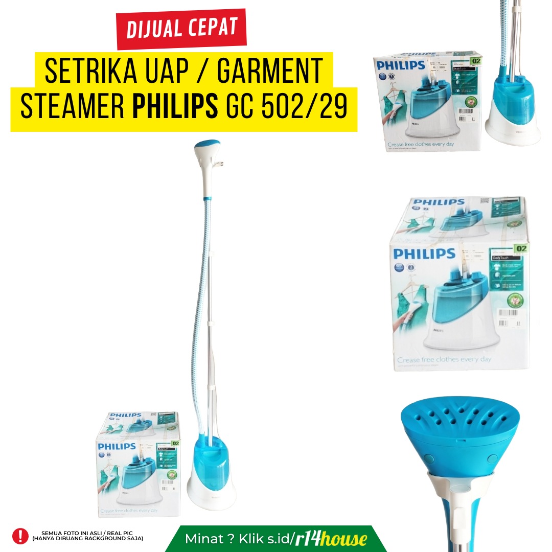 SETRIKA UAP / GARMENT STEAMER PHILIPS GC 502/29, Elektronik, Lainnya di Carousell