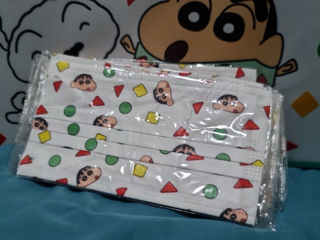 SHIN CHAN MASK, Health & Nutrition, Face Masks & Face Shields on Carousell