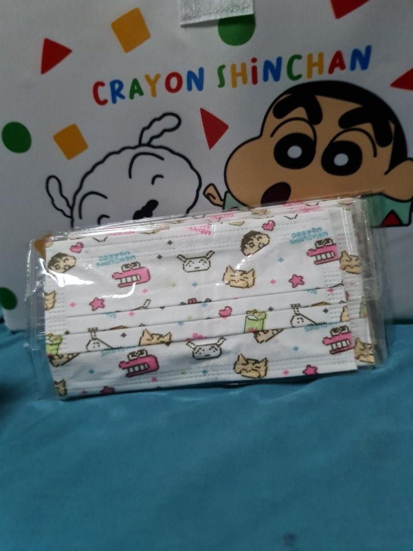 SHIN CHAN MASK, Health & Nutrition, Face Masks & Face Shields on Carousell