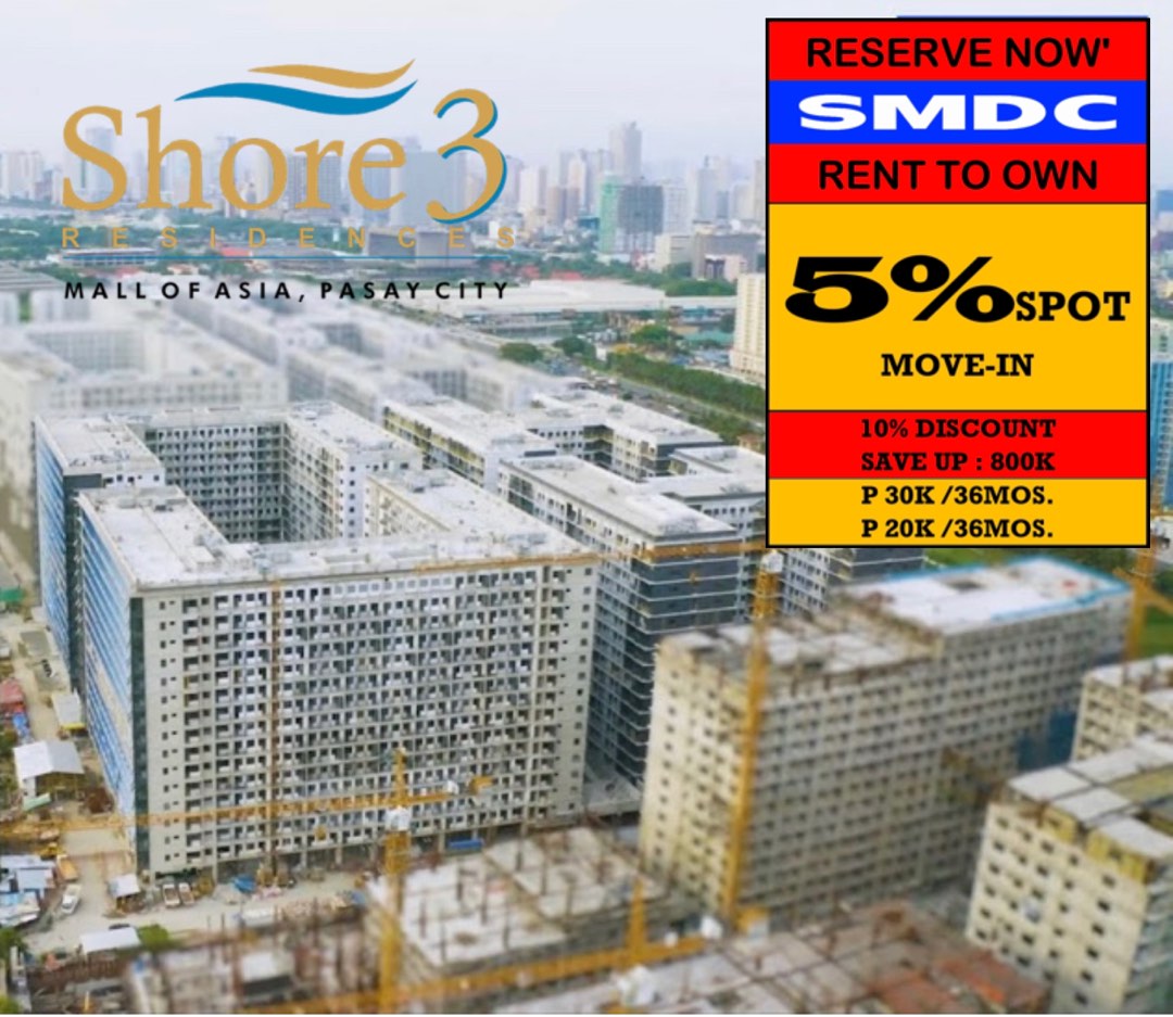 Shore 3 RESIDENCES Condo FOR SALE in Mall Of Asia ,Pasay City near in ...