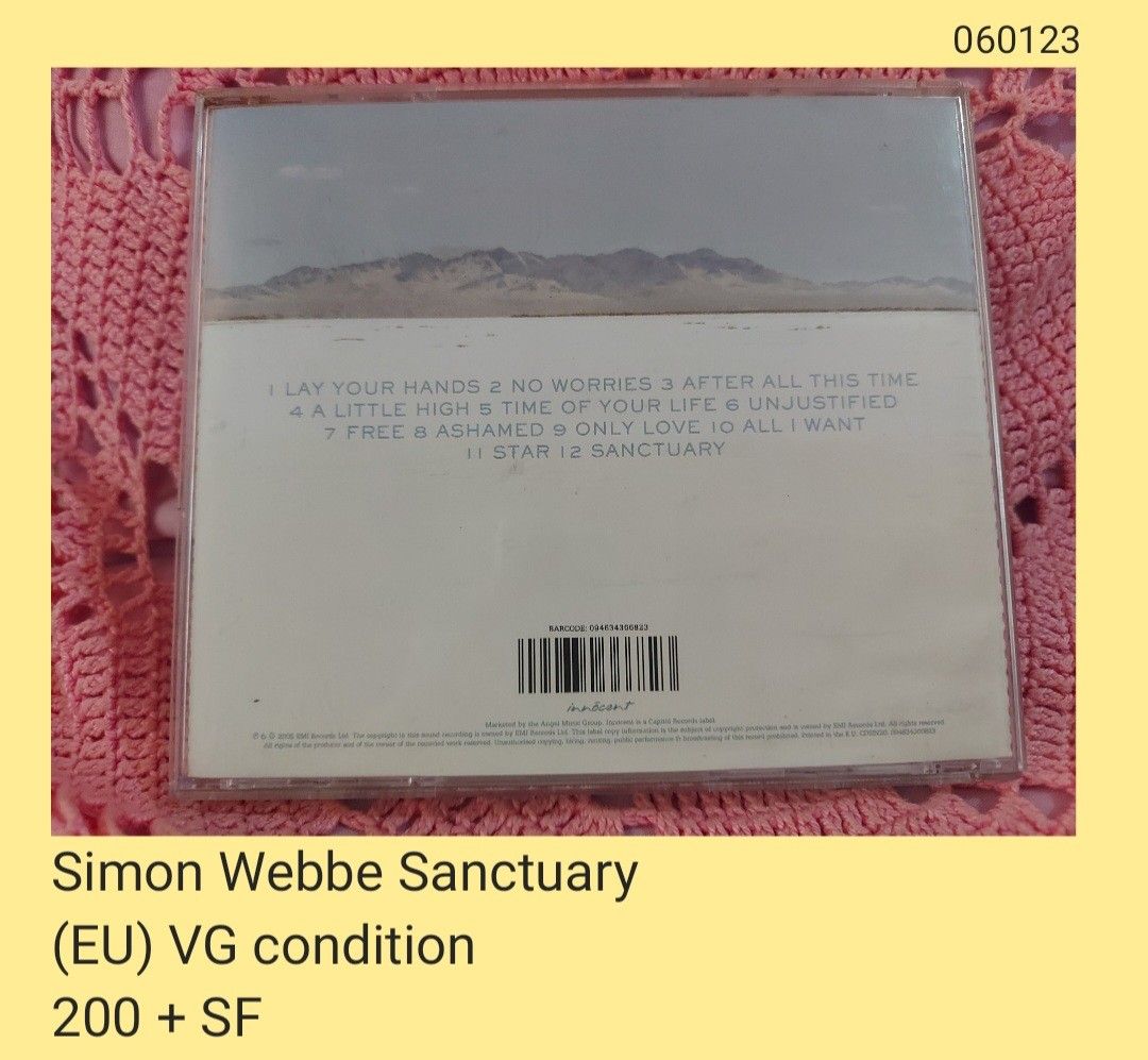 Simon Webbe Sanctuary CD (unsealed) on Carousell