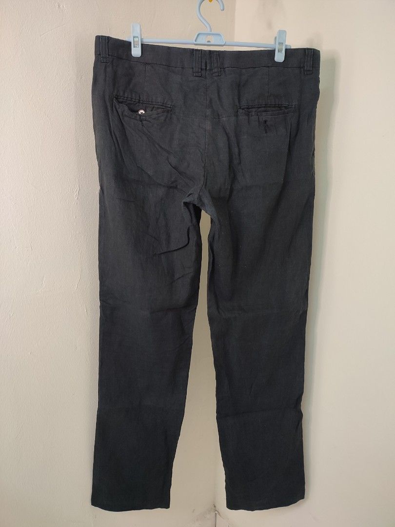 Slacks H&M street cut, Men's Fashion, Bottoms, Chinos on Carousell