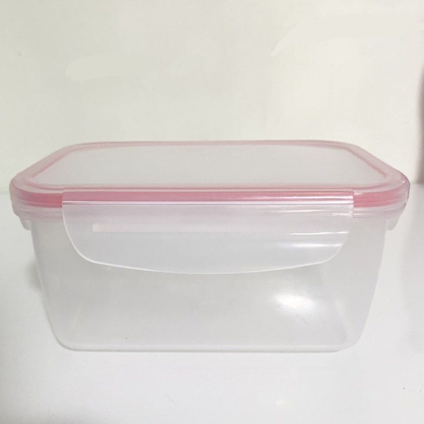Small Red Plastic Food Container Lunch Box, Furniture & Home Living ...