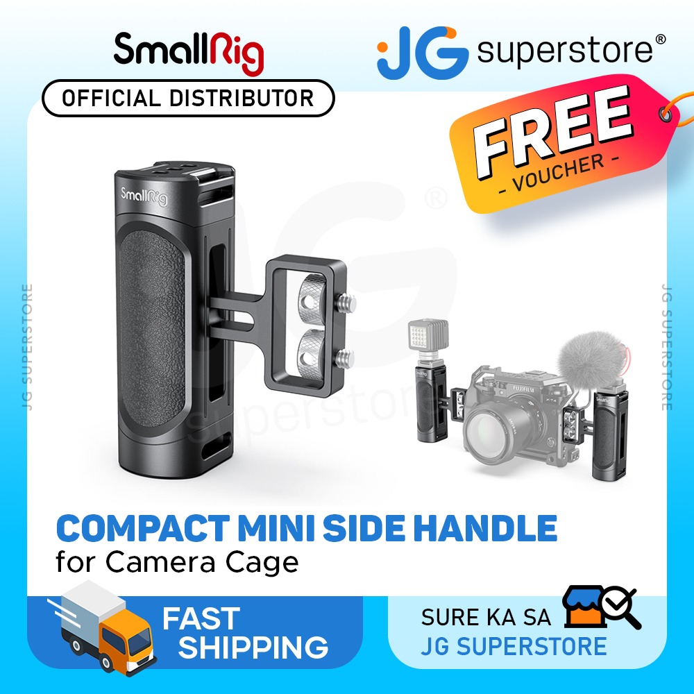 SmallRig Compact Mini Side Handle with Dual 1/4"-20 Thumbscrew Mount ...