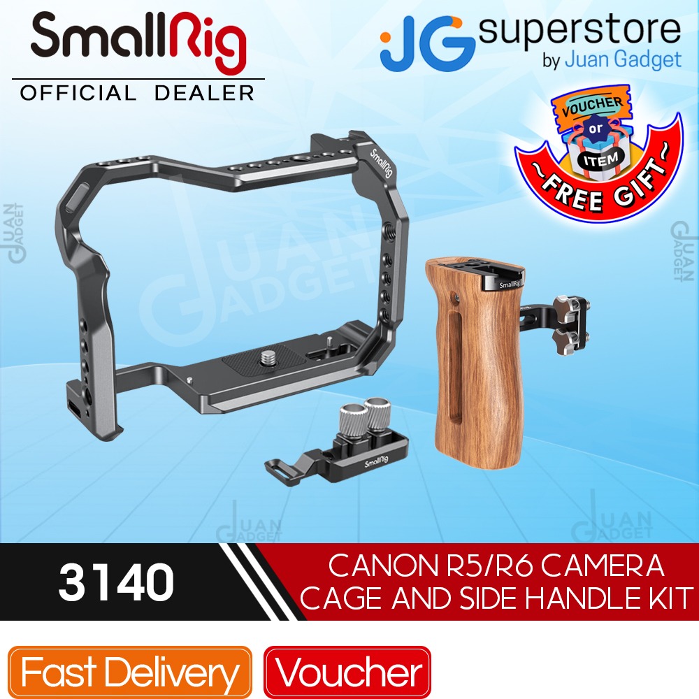 SmallRig Lightweight Full Camera Cage Kit with Side Handle for Canon R5 ...
