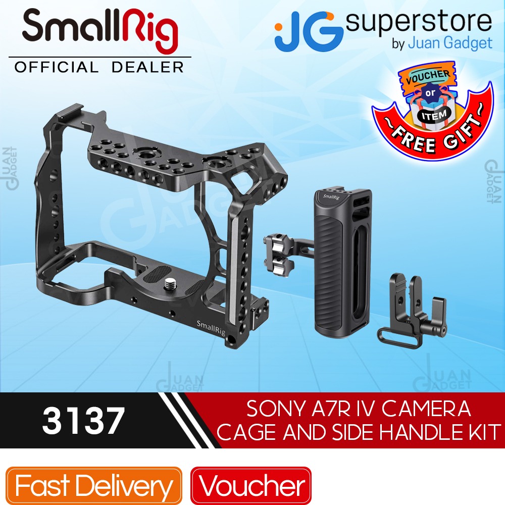 SmallRig Lightweight Full Camera Cage Kit with Side Handle for Sony A7R ...