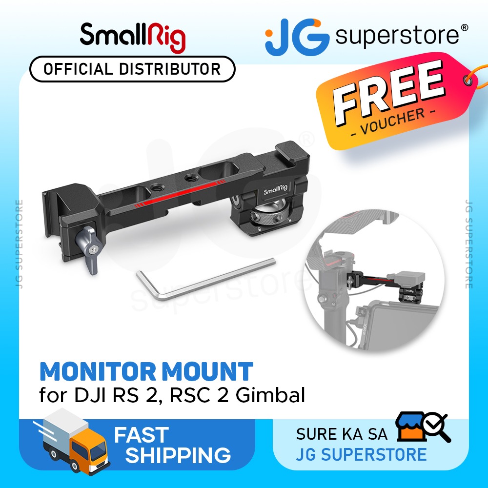 SmallRig Monitor Mount with NATO Clamp, Top & Bottom Shoe Mounts, 1.5kg ...