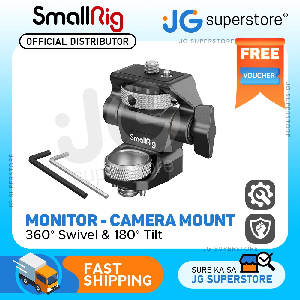 SmallRig Swivel and Tilt Adjustable 5" & 7" Monitor to Camera Mount ...