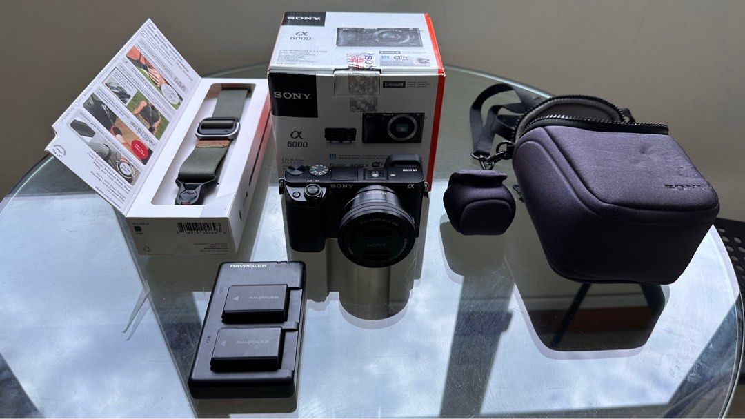Sony A6000+ kit lens, Photography, Cameras on Carousell