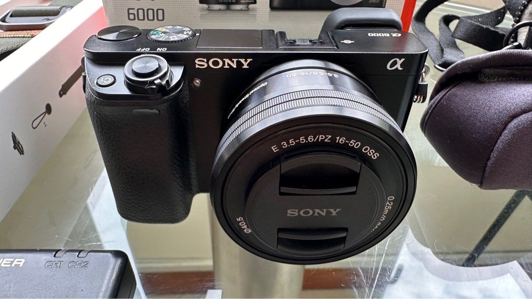 Sony A6000+ kit lens, Photography, Cameras on Carousell