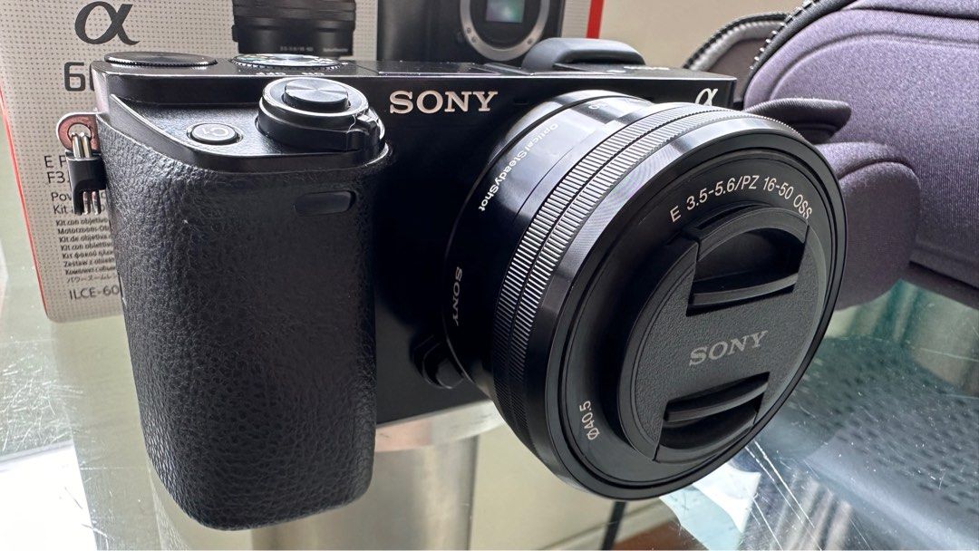 Sony A6000+ kit lens, Photography, Cameras on Carousell