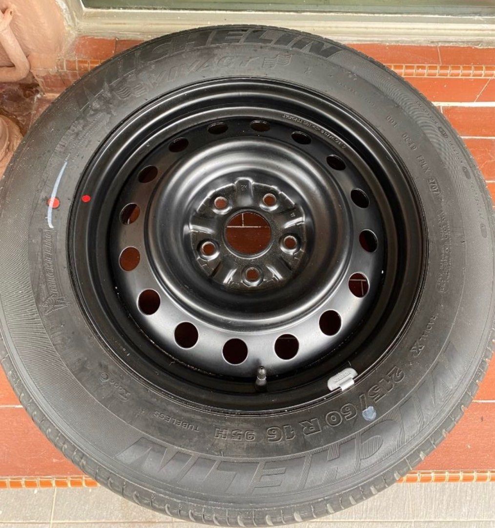 SPARE RIM with Brand new Michelin Tyre, Car Accessories, Tyres & Rims ...