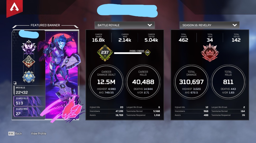 Stacked Apex Legends Account, Video Gaming, Video Games, Others on ...