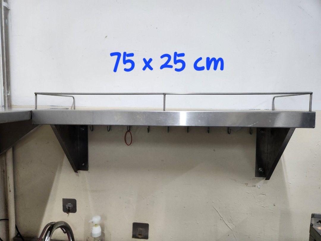 Stainless Steel wall mount rack, Furniture & Home Living, Kitchenware ...