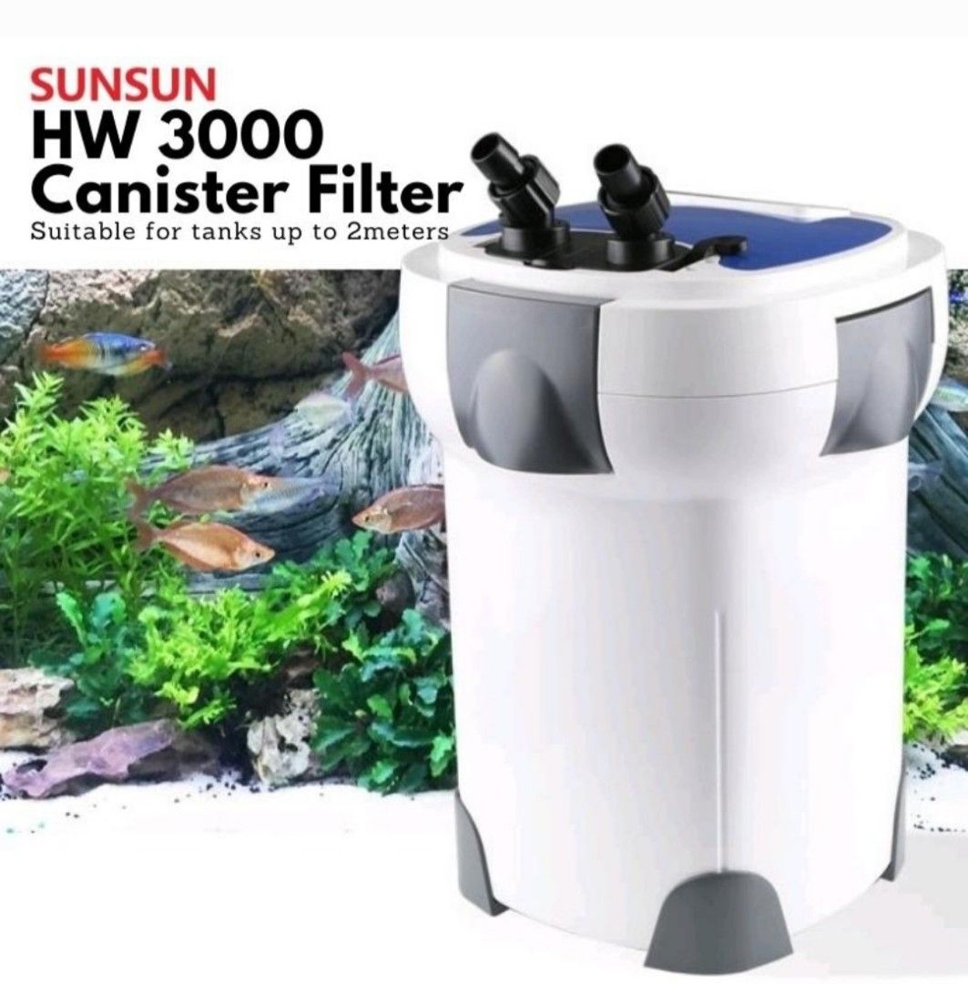 Sunsun HW3000 canister filter (New), Pet Supplies, Homes & Other Pet ...