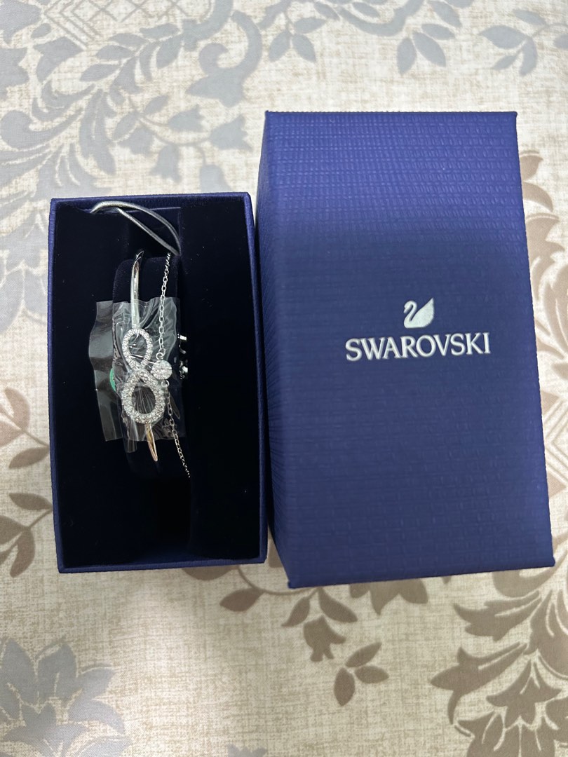 Swarovski Infinity Bangle, Women's Fashion, Jewelry & Organisers ...