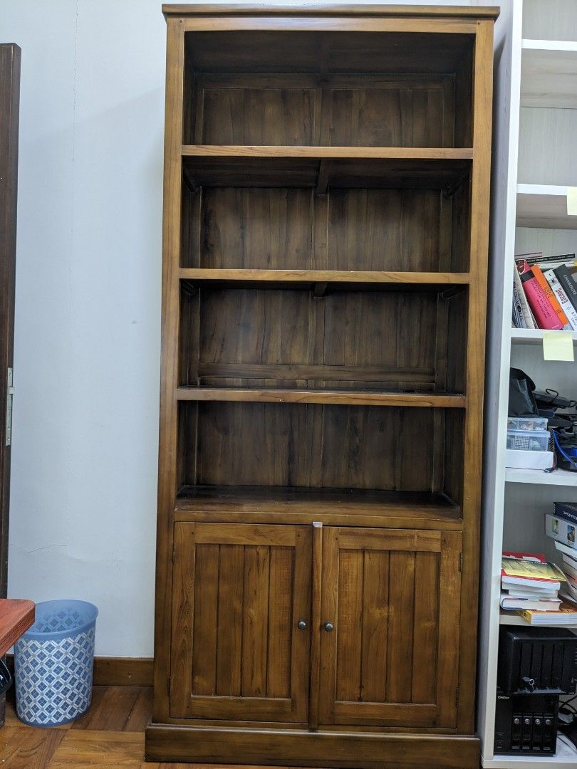 Teak wood shelf, Furniture & Home Living, Furniture, Shelves, Cabinets ...