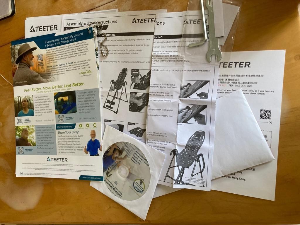 美國 Teeter® EP-960 LTD 牽引倒立機｜脊椎拉伸倒吊器材, 健康及營養食用品, 輔助和康復輔助, 輔助和康復輔助 - 康復器械 ...