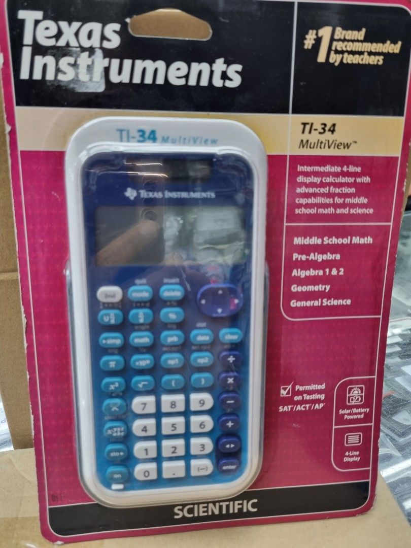 TEXAS INSTRUMENTS TI 34 MULTI VIEW SCIENTIFIC CALCULATOR, Hobbies ...