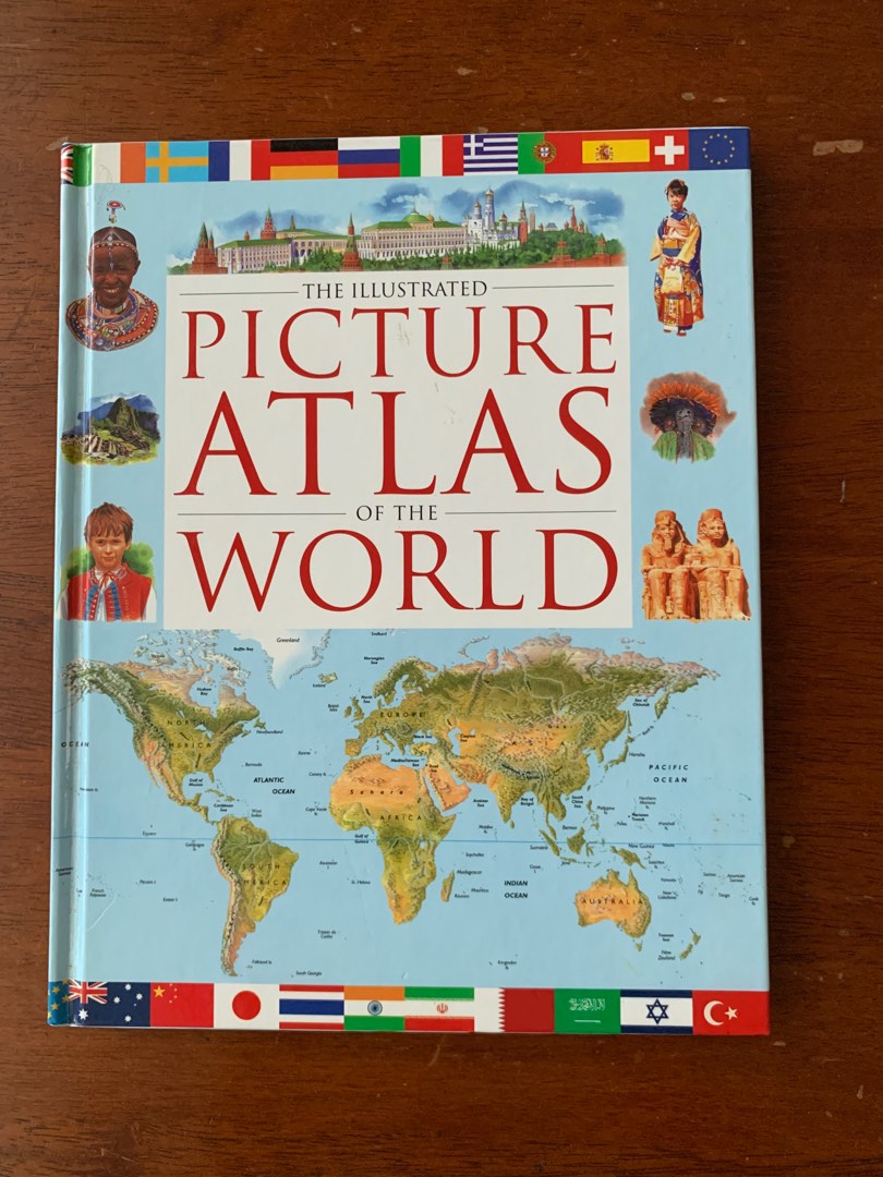The illustrated picture atlas of the world, Hobbies & Toys, Books ...