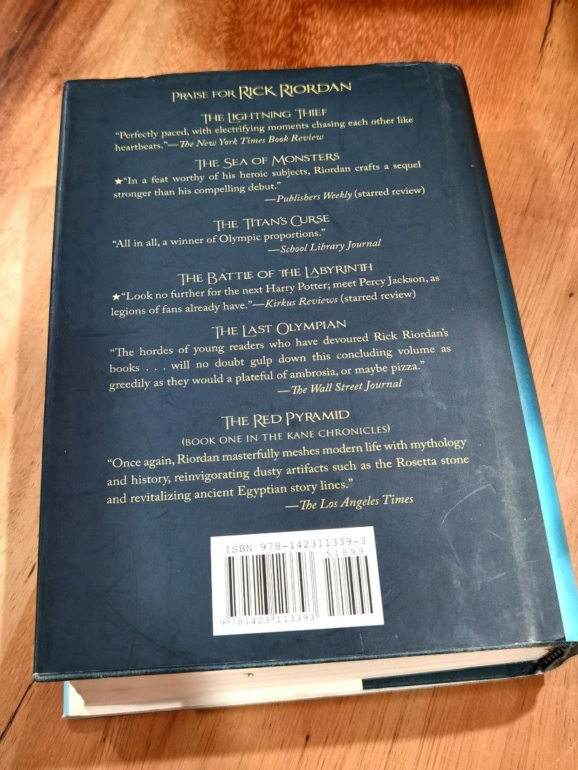 The Lost Hero Back Cover