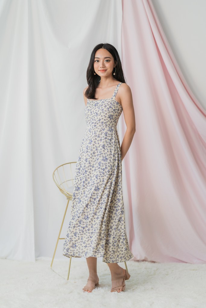 Thestagewalk IVETTE FLORAL MAXI DRESS IN CREAM, Women's Fashion ...