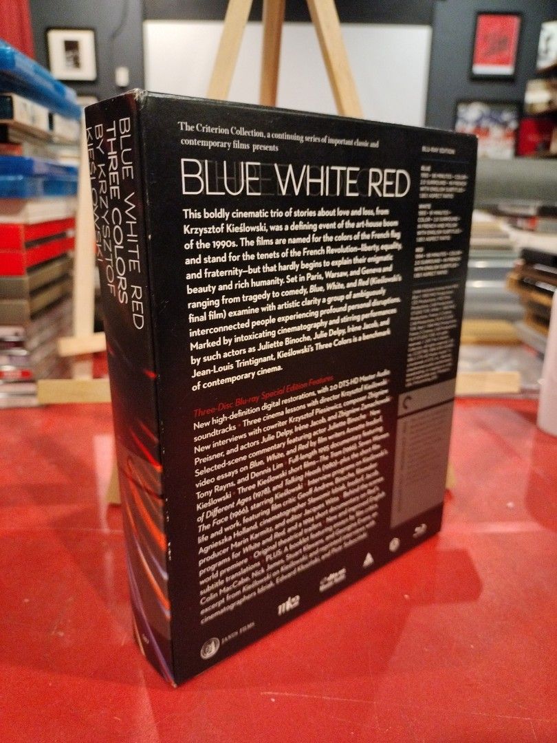 Blue, White, Red Three Colors Trilogy by Krzysztof Kieslowski Criterion ...