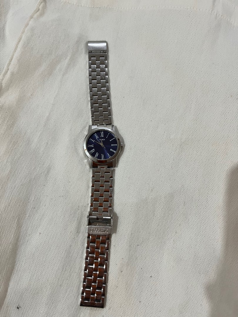 Timex blue face watch, Women's Fashion, Watches & Accessories, Watches ...