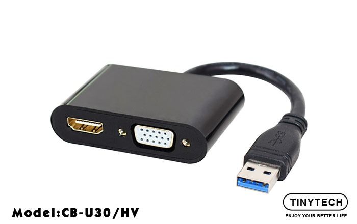 TINYTECH USB 3.0 TO HDMI+VGA CABLE CB-U30/HV, Computers & Tech, Parts & Accessories, Cables ...