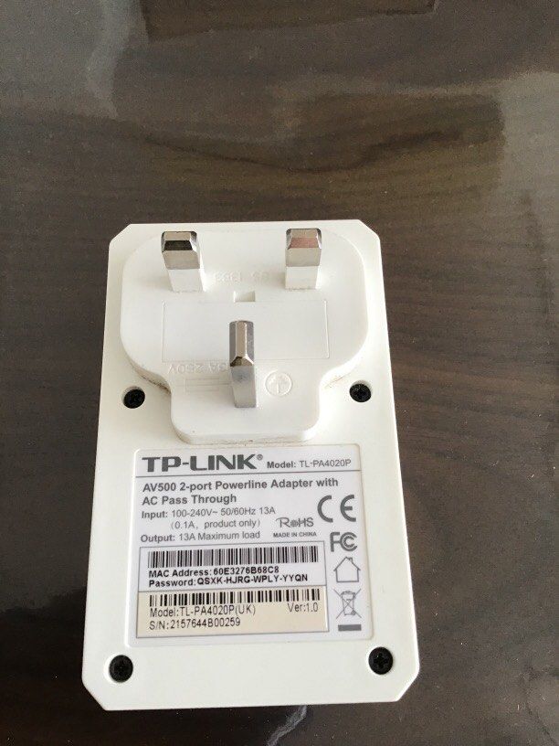 TP Link AV500 Powerline Adaptor, Computers & Tech, Parts & Accessories ...
