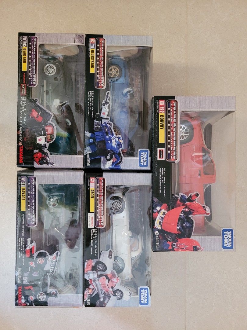 Transformers Binaltech (Convoy, Bluestreak, Arcee, Ravage, Deadend ...