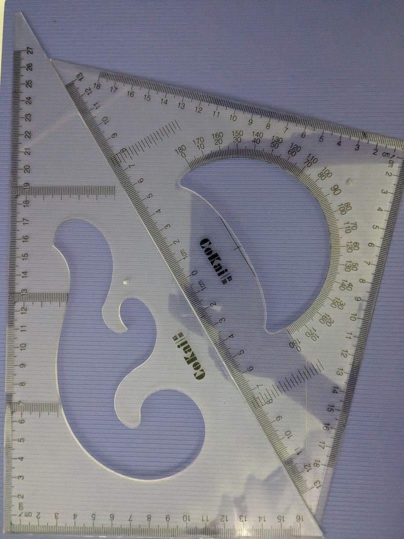 Large triangle ruler set, Hobbies & Toys, Stationery & Craft ...