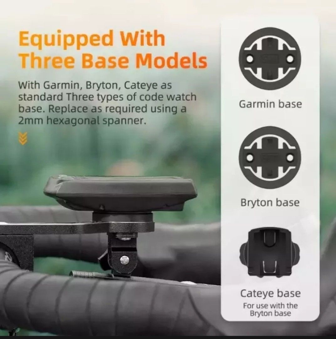 TRIGO x Rockbros Aluminium Alloy bike phone mount holder, Sports ...