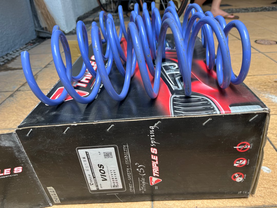 TRIPLE S LOWERING SPRING for Vios Gen-3 on Carousell