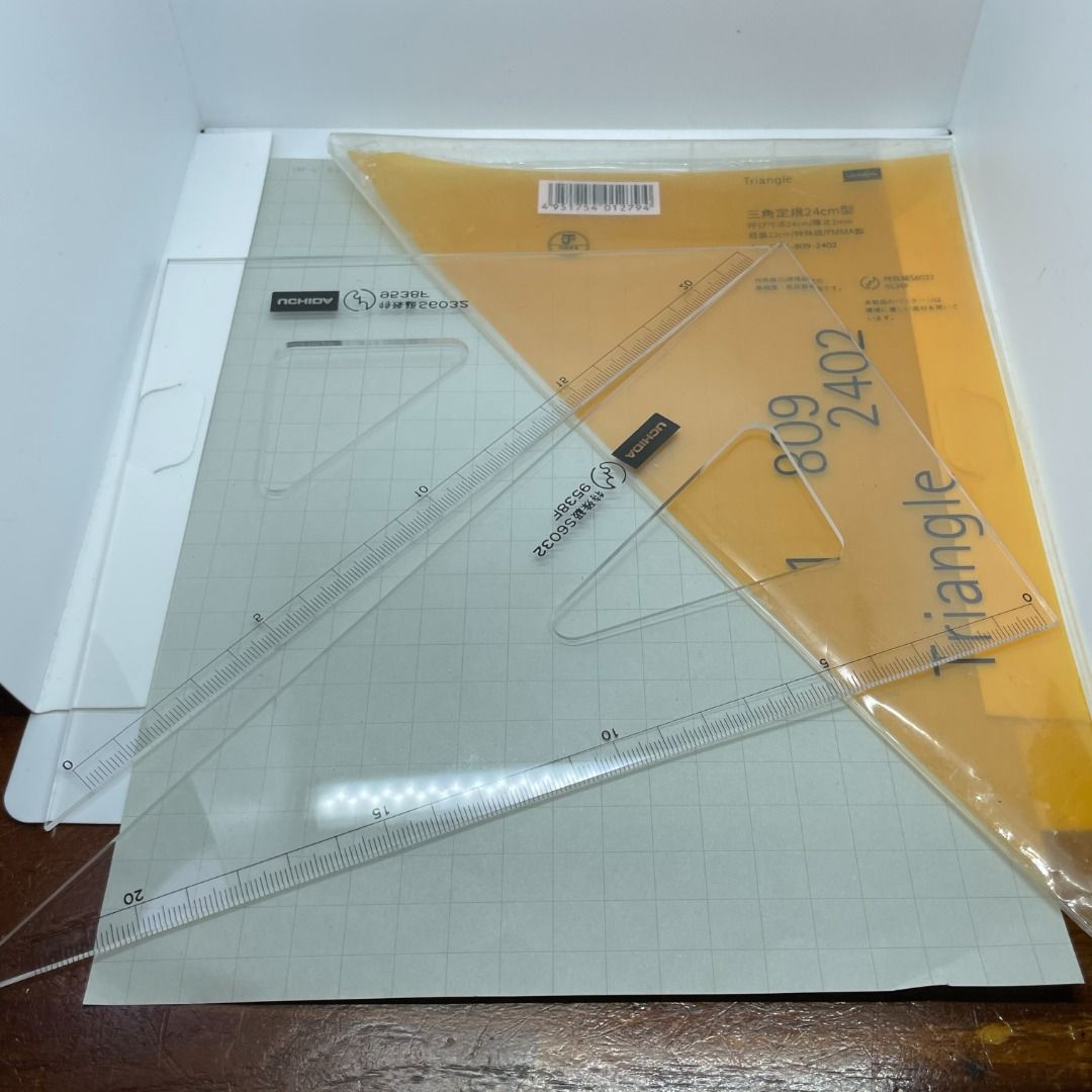 Uchida Brand Professional Drafting Triangle Set Made in Japan, Hobbies ...