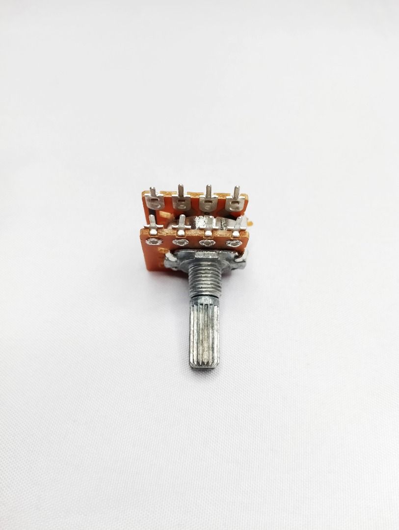 UNIVERSAL VOLUME CONTROL POTENTIOMETER, 50K 8-PIN, SHAFT LENGHT 20mm ...