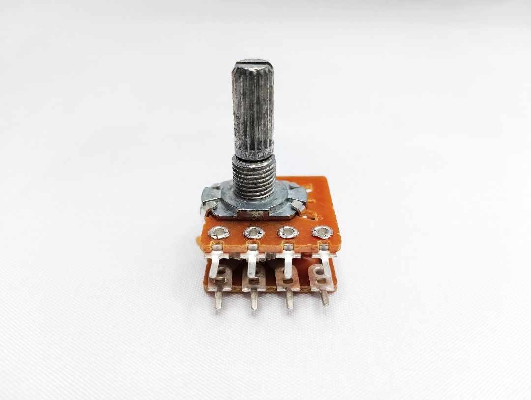 UNIVERSAL VOLUME CONTROL POTENTIOMETER, 50K 8-PIN, SHAFT LENGHT 20mm ...