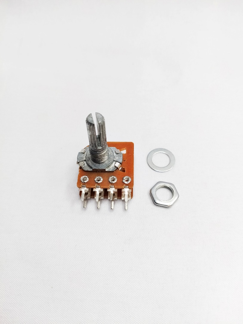 UNIVERSAL VOLUME CONTROL POTENTIOMETER, 50K 8-PIN, SHAFT LENGHT 20mm ...