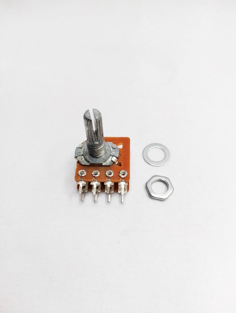 UNIVERSAL VOLUME CONTROL POTENTIOMETER, 50K 8-PIN, SHAFT LENGHT 20mm ...
