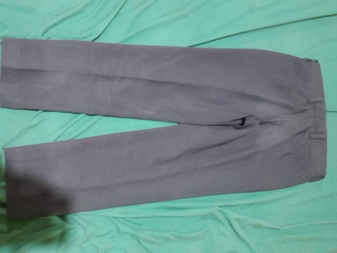 Used (second hand) gray slack, Men's Fashion, Bottoms, Trousers on ...