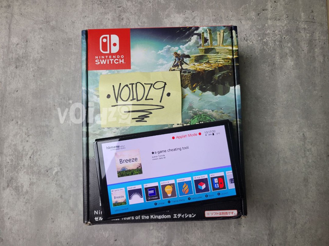 [vdz9.31] Modded Nintendo Switch OLED Zelda Totk, Video Gaming, Video ...