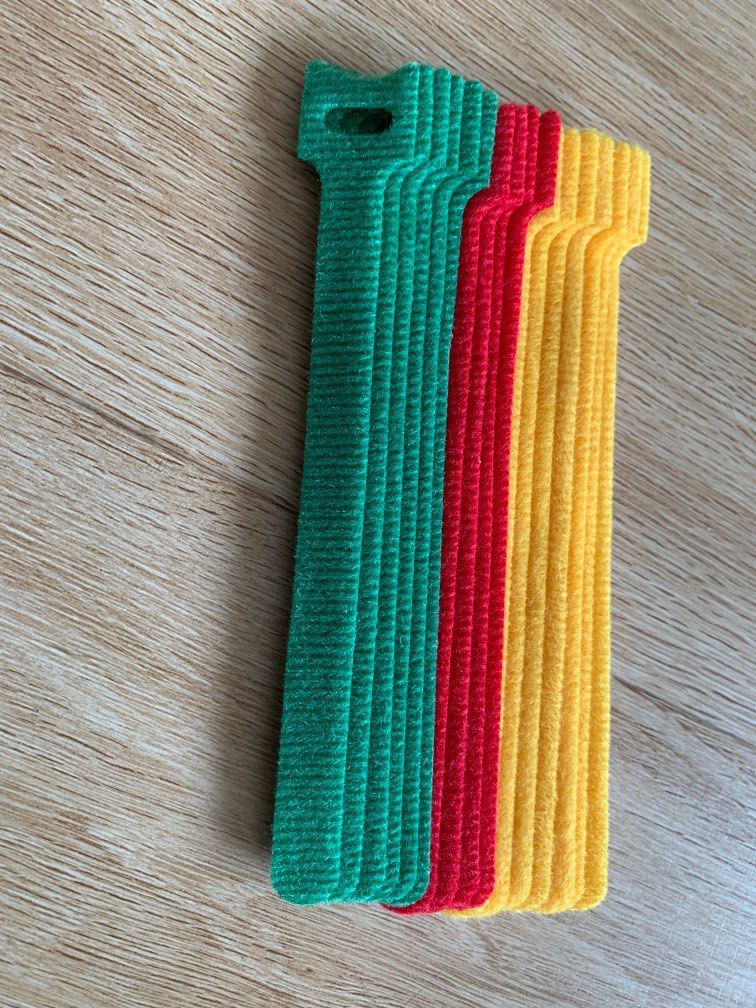 Reusable Velcro cable tie strip 15cm, Hobbies & Toys, Stationery ...