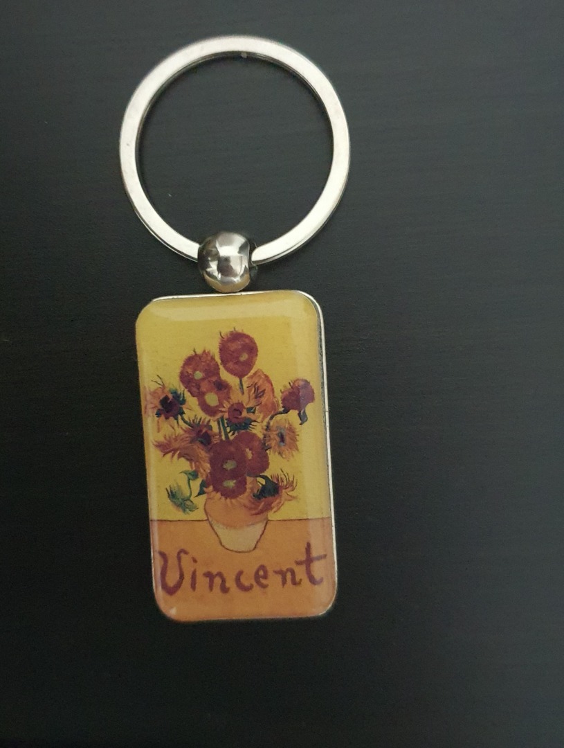 Vincent Van Gogh Sunflowers Keychain, Hobbies & Toys, Toys & Games on ...