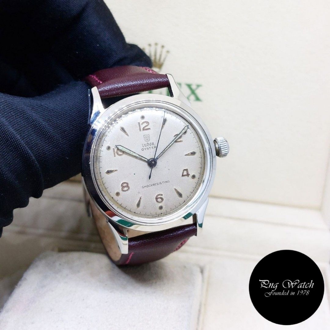 Vintage 34mm Discontinued Manual Winding Tudor Oyster Odd Dot Dial ...