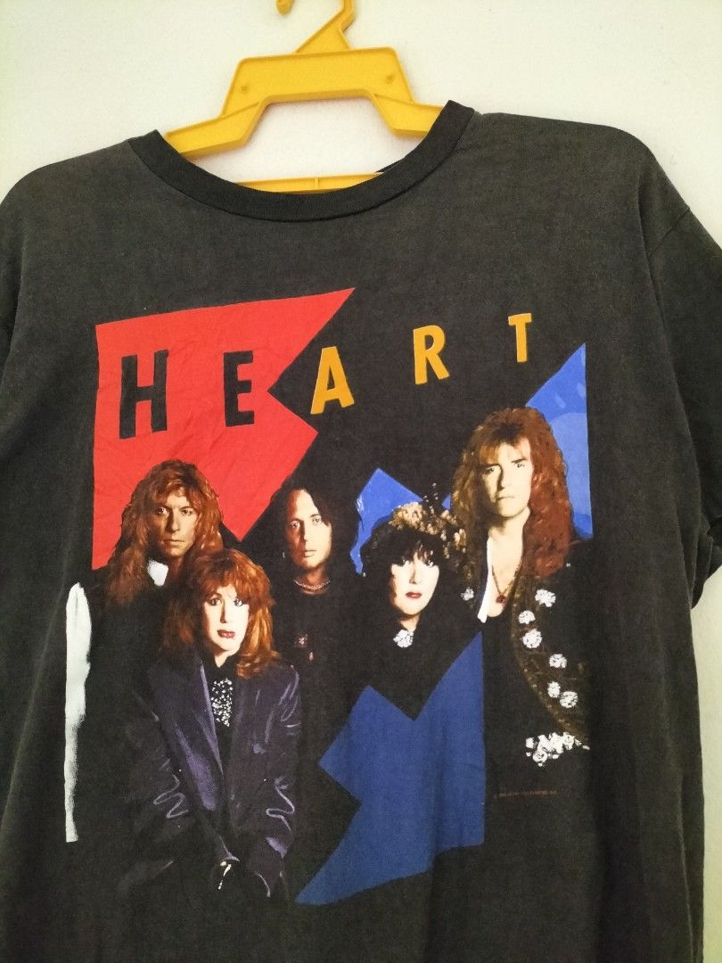Vintage 90s Heart Rock Band Brigade Tour Tee, Men's Fashion, Tops ...