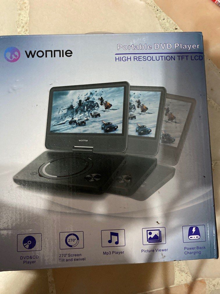 WONNIE DVD CD player high resolution MP3 player 9.5in, TV & Home Appliances, TV & Entertainment ...
