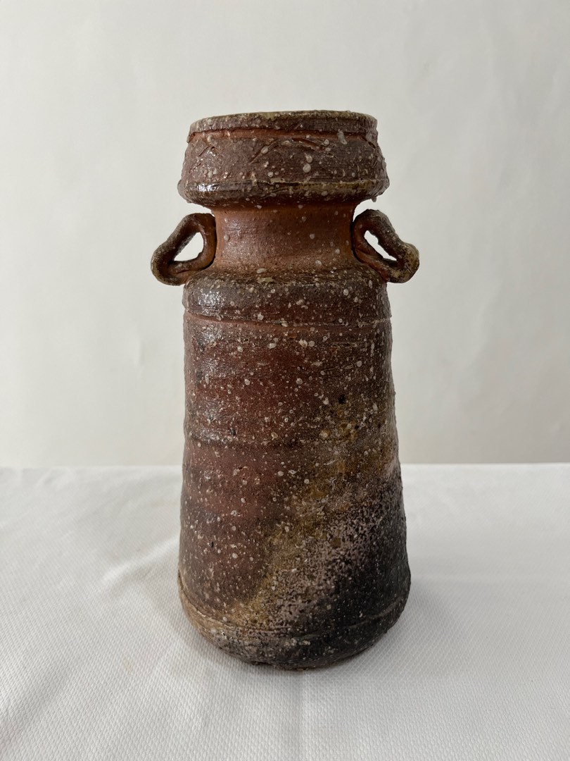 Wood fire Japanese rustic double ears ceramic vase, Hobbies & Toys ...